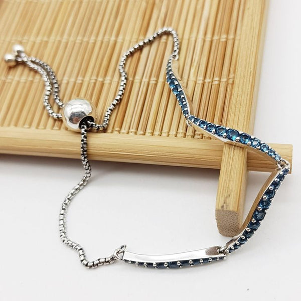 PULSEIRA BLUE WAVY PAND – LB Pratas 925